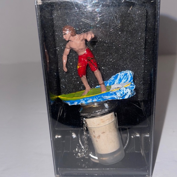Source Unknown | Kitchen | Beach Boy Surfer Pewter Bottle Stopper New ...